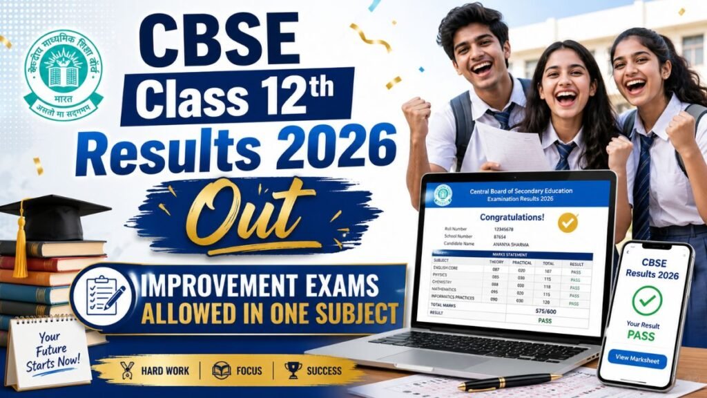 CBSE Class 12th Results 2026 Out - Improvement Exams Allowed in One Subject